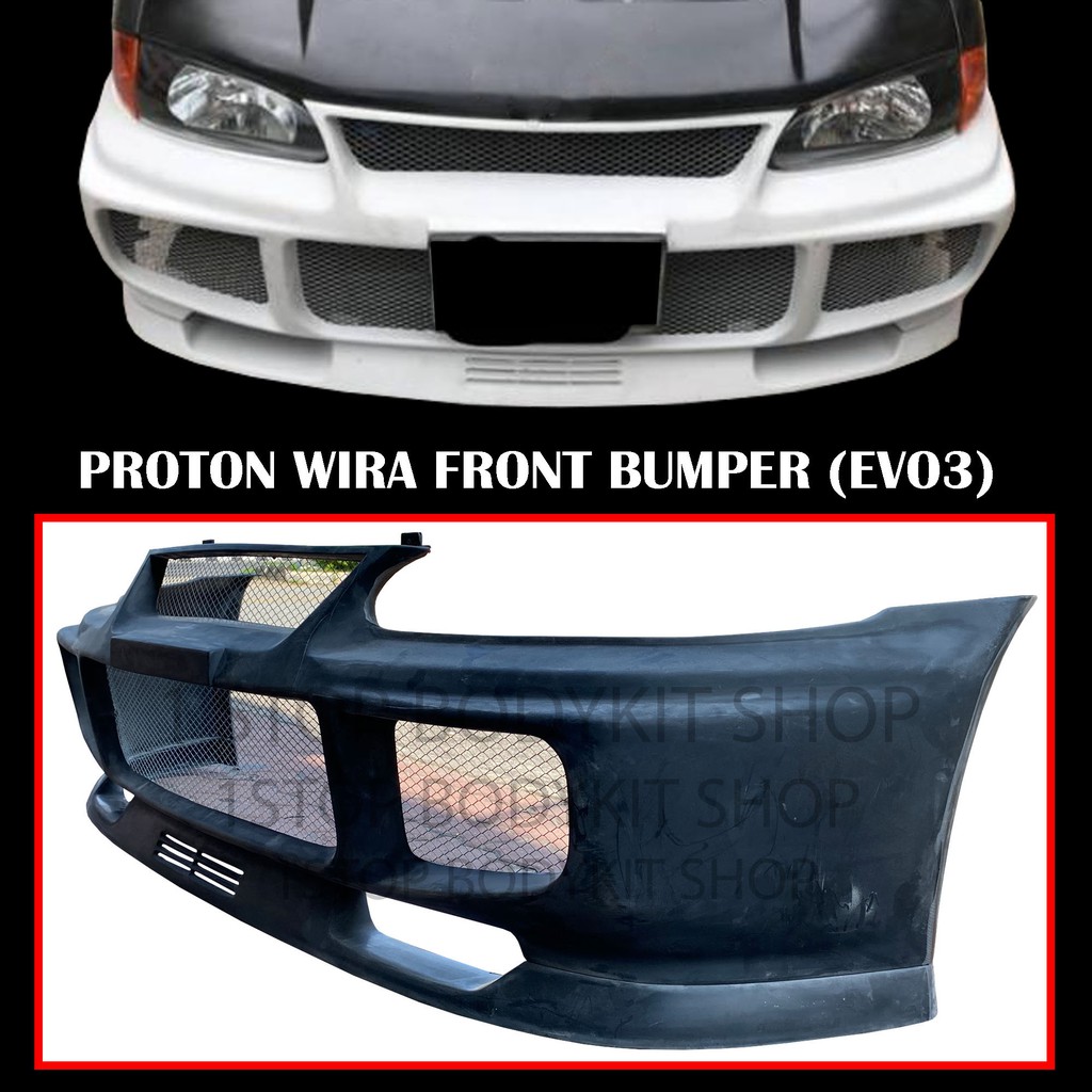PROTON WIRA FRONT BUMPER (EVO3) (PU) POLYURETHANE (PU) SKIRT LIP ...