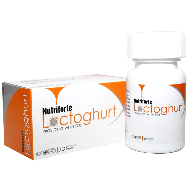 Nutriforte Lactoghurt Probiotics with FOS (30's / 60's chewable tablets ...