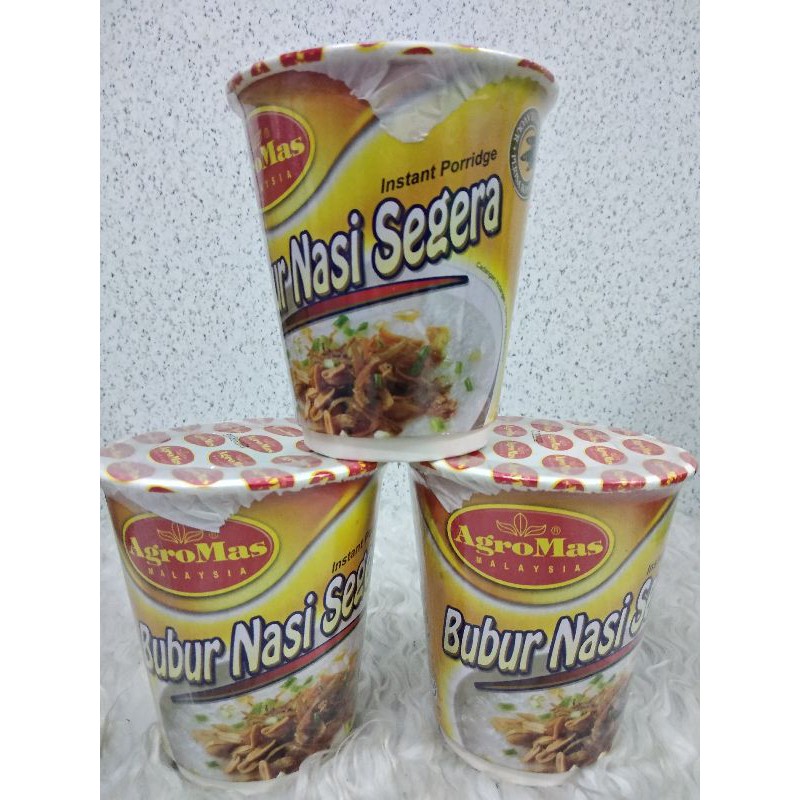 AGROMAS BUBUR NASI SEGERA 40g(ikan bilis) | Shopee Malaysia