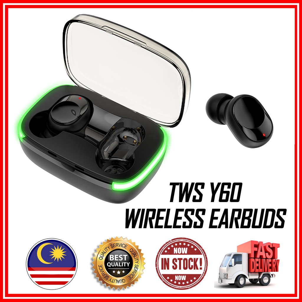 TWS Y60 Bluetooth Earbuds Stereo True Wireless InEar Headset Bluetooth ...