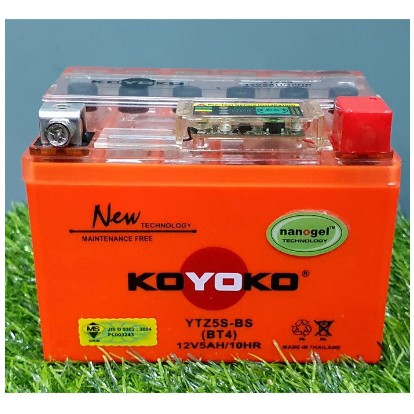 BATERI MOTOR KOYOKO YTZ5S-BS LAGENDA Y16 Y15 LC135 R15 MT15 FZ150 NOUVO ...