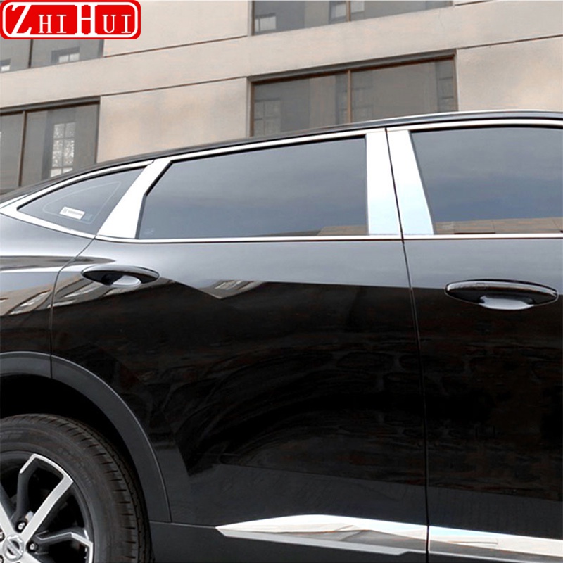 Car Window Center Pillar Sticker FilmTrim Exterior Decoration B-Pillar ...