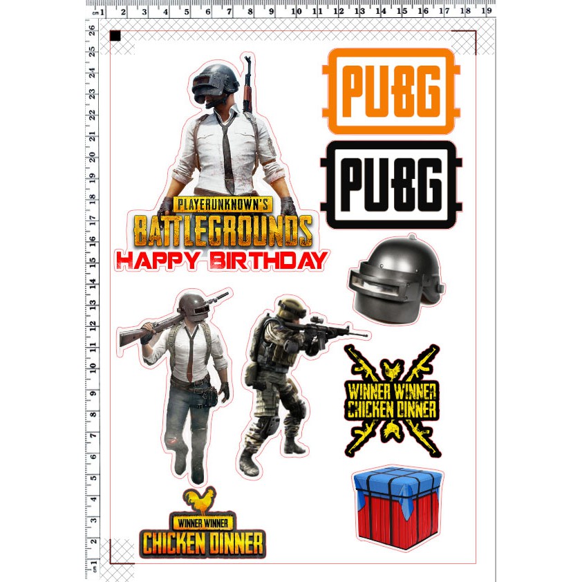 Pubg Cake Topper 004 | Shopee Malaysia