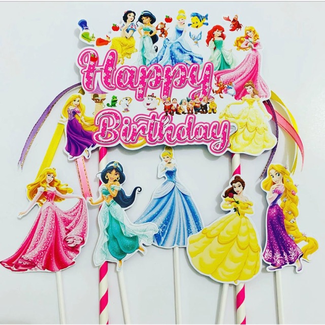 Princess Birthday Cake Topper / Birthday Cake Decoration | Shopee Malaysia