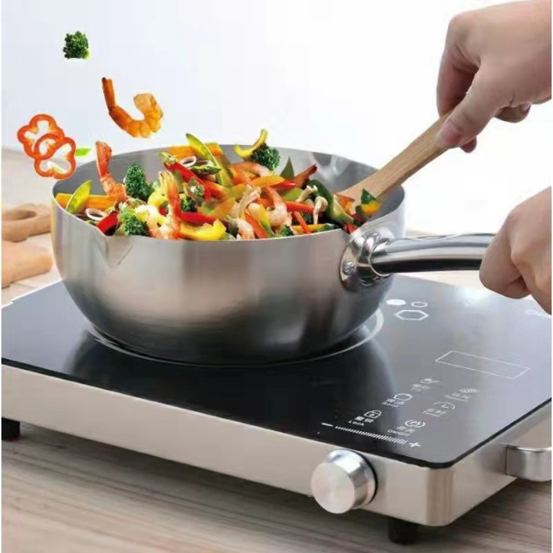 High Quality Deep Saucepan Japanese Snow Pan Stainless Steel Pot Thick ...