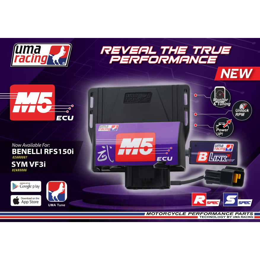 UMA Racing ECU M5 (Y15ZR/VF3I/RFS150I/RS150R/BELANG/Y15ZR V2/FZ150I/R15 ...
