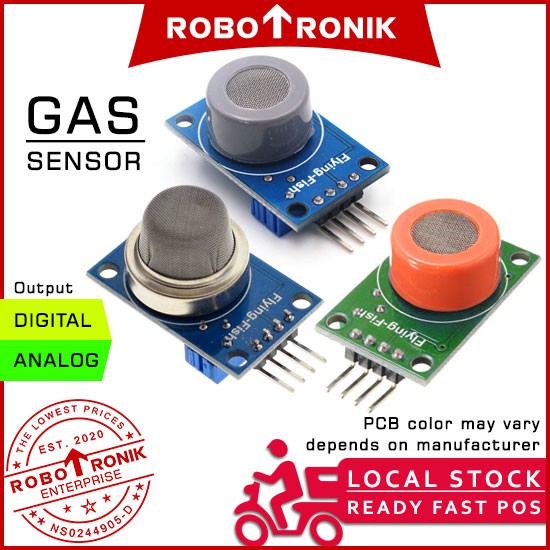 Gas Sensor Module - MQ2 MQ3 MQ4 MQ5 MQ5 MQ6 MQ7 MQ8 MQ9 MQ135 MQ 2 3 4 ...