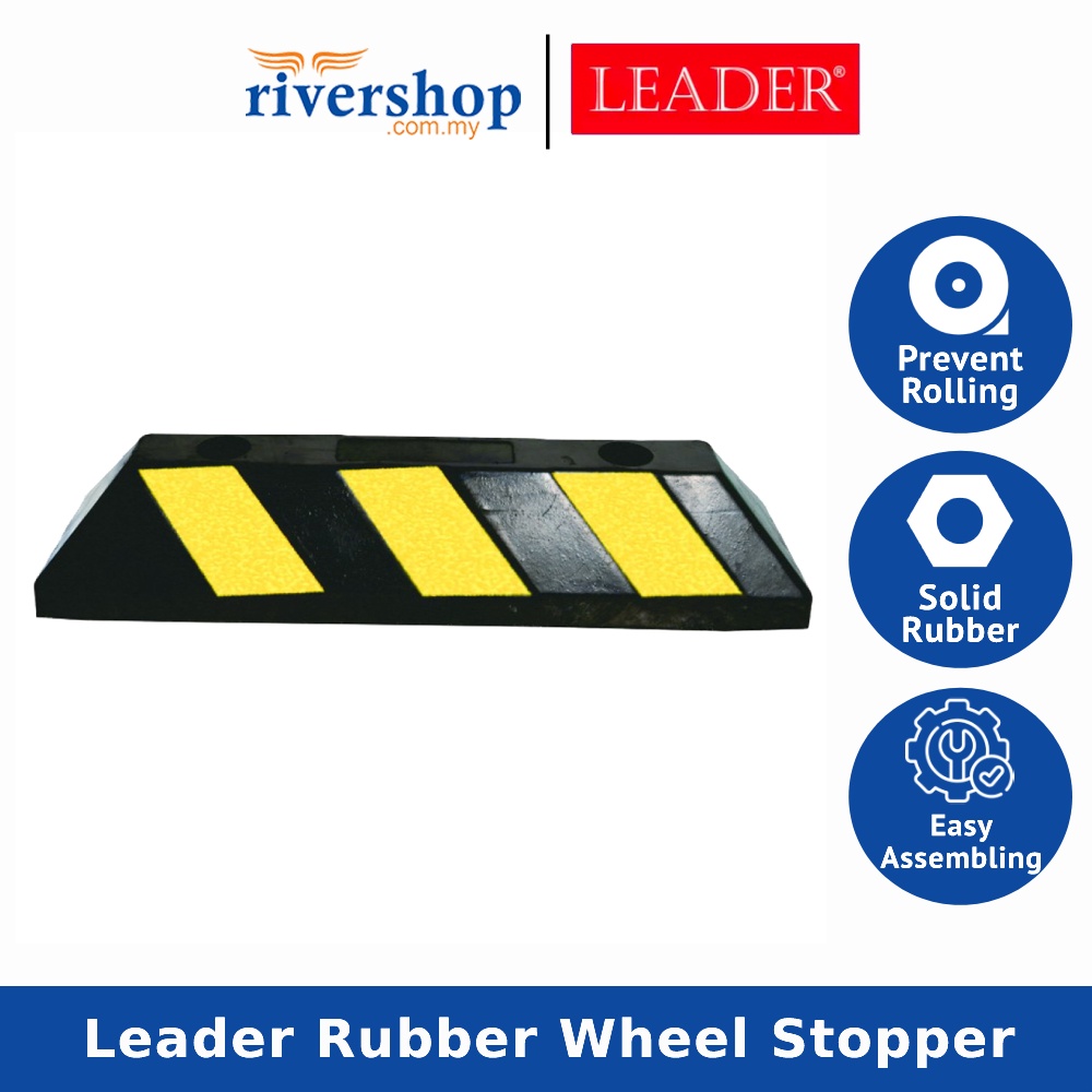 LEADER Rubber Wheel Stopper / Rubber Positioning Car Stopper / Rubber ...