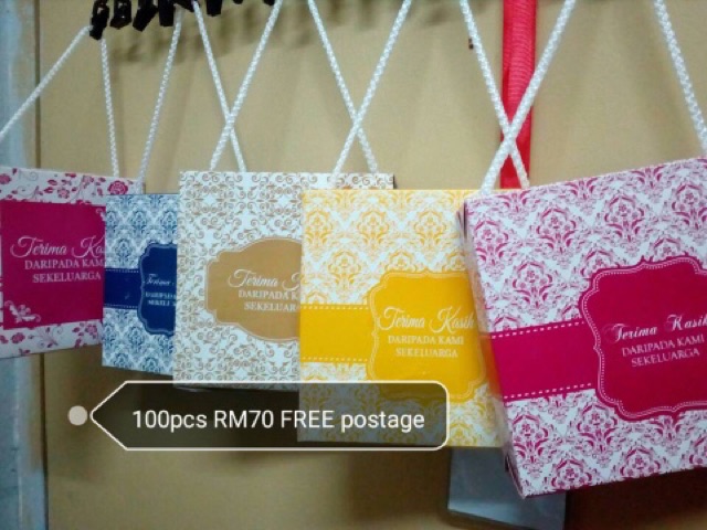 Kotak Doorgift (Box) Square | Shopee Malaysia