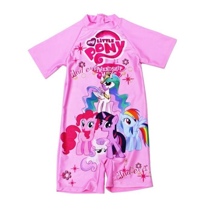 4-11Y Girl Kids Pony Swimsuit Baby Swimming Suit Muslimah Swimwear ...