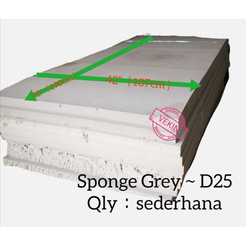 kepingan span Sponge Grey untuk car seat ,foam lapik, cushion,sofa ...