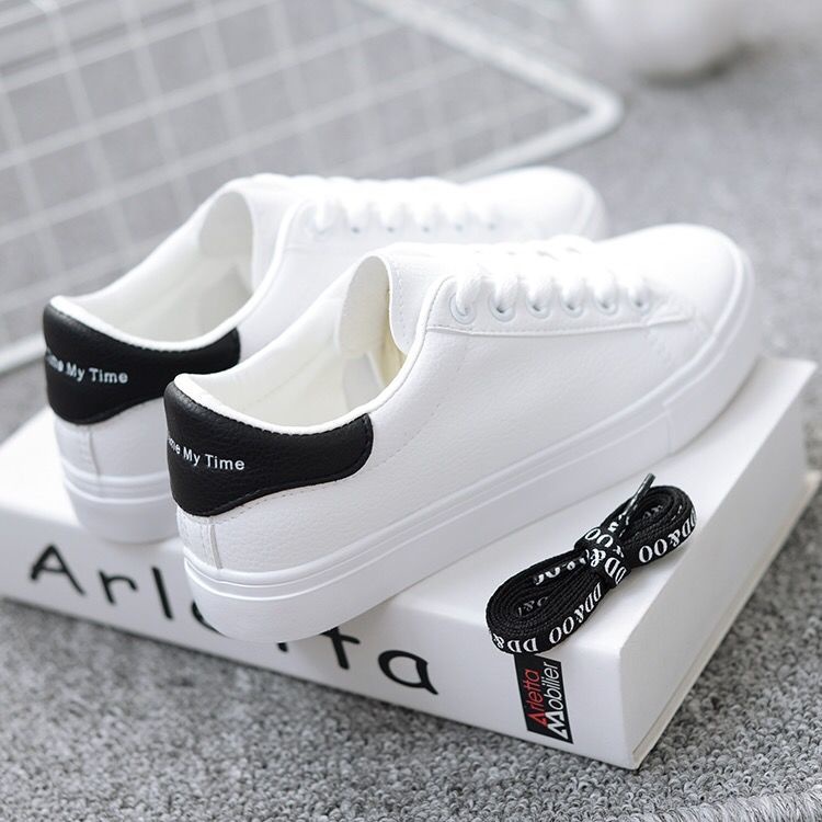 Malaysia White Shoe Simple Design Students Sneakers Board Shoes Fashion ...