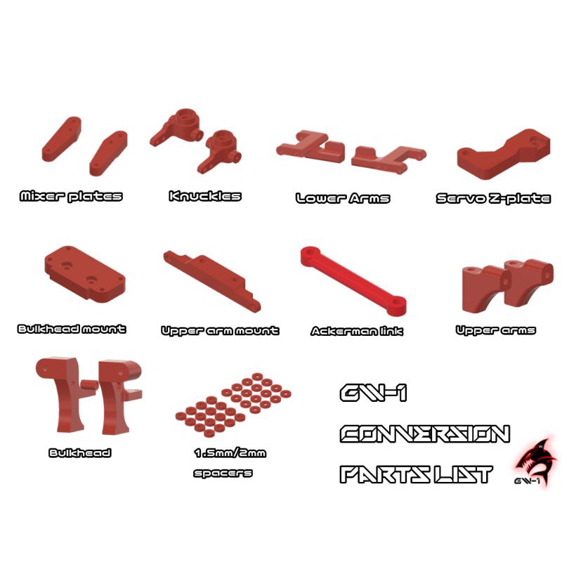 Hsp Flying Fish Rwd Conversion Spare Parts Replacements Shopee Malaysia
