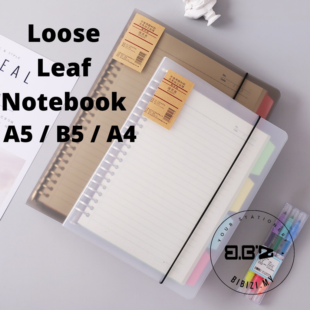 Notebook A5/B5/A4 Loose Leaf Notebook Notepad Planner Journal Memo ...
