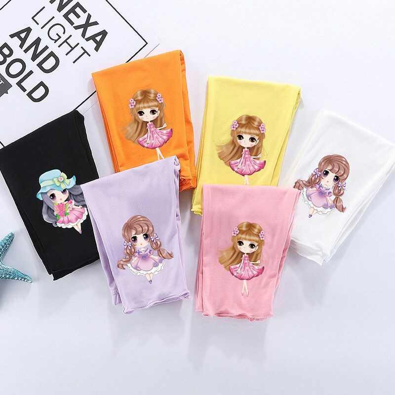 Kids Girl Animated Cartoon Half Pants Leggings | Shopee Malaysia