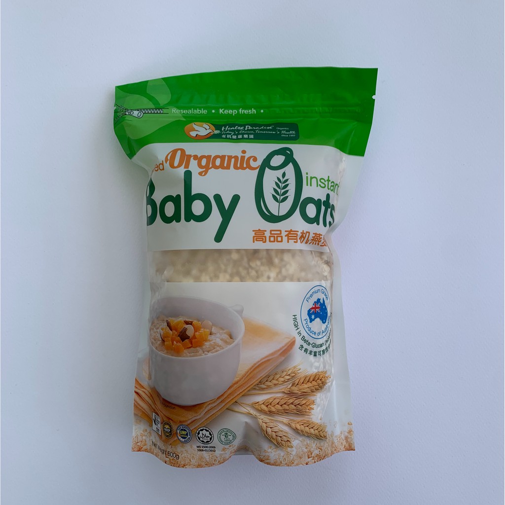 Health Paradise Organic Instant Baby Oats - 500g | Shopee Malaysia