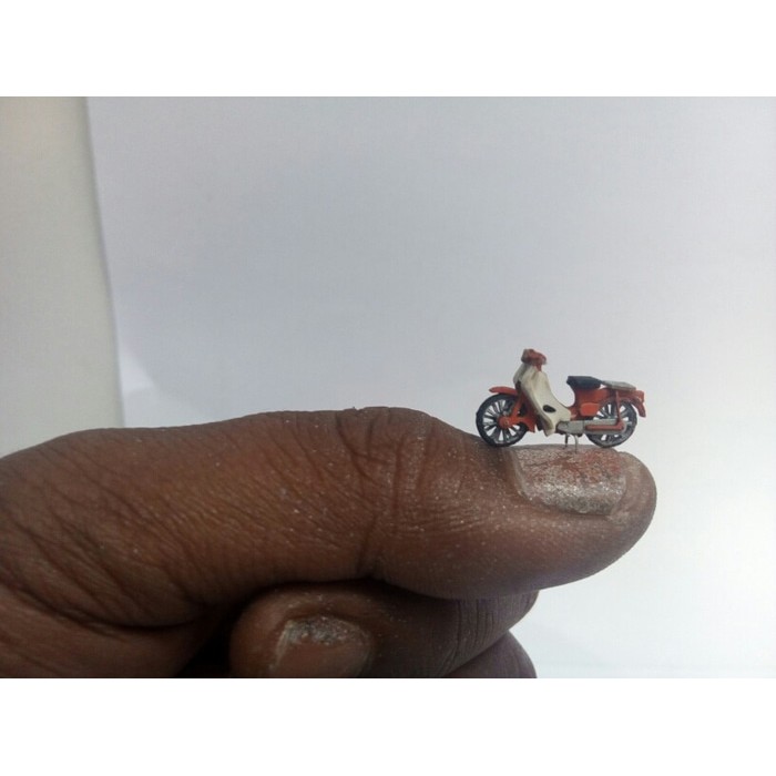 Honda bekjul c50 miniature HO 1/87 mang irin scale | Shopee Malaysia