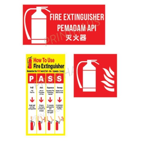 Fire Extinguisher Sticker How To Use Fire Extinguisher Sticker ...