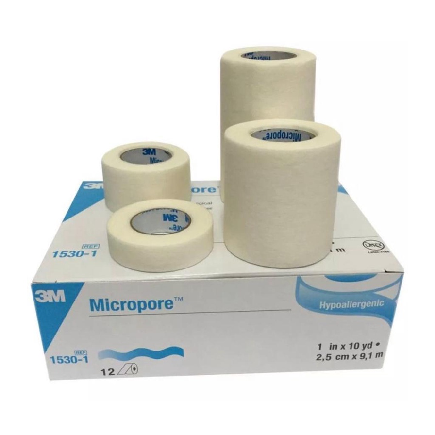 3M Micropore Surgical Tape without Cutter (Refill) Pita Pelekat Luka ...