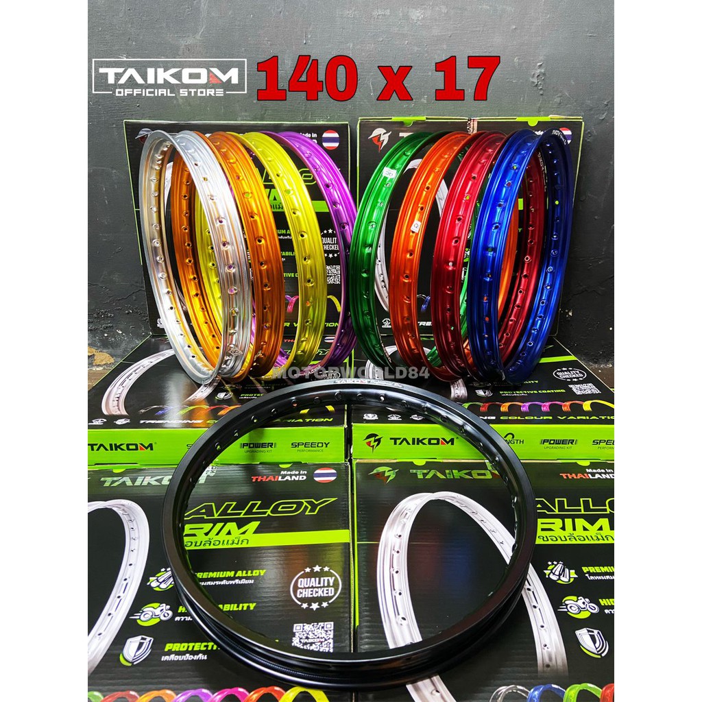 TAIKOM ALLOY RIM GELONG ALOY RODA WHEEL 100% ORIGINAL THAILAND 140 x 17 ...