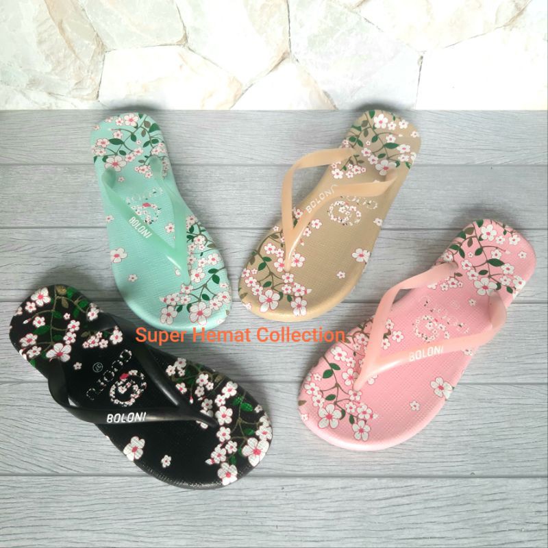 Boloni Gofu Women's Full Rubber Flip-flops for Girls with Contemporary ...