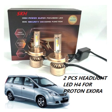 ☆LED☆ 2pcs LED HEADLIGHT BULB (3 COLOR) (H4) FOR PROTON EXORA (2019 ...
