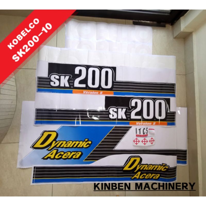 [ORI] KOBELCO SK200-10 SK200 Mark 10 Excavator Sticker Set Mesin ...
