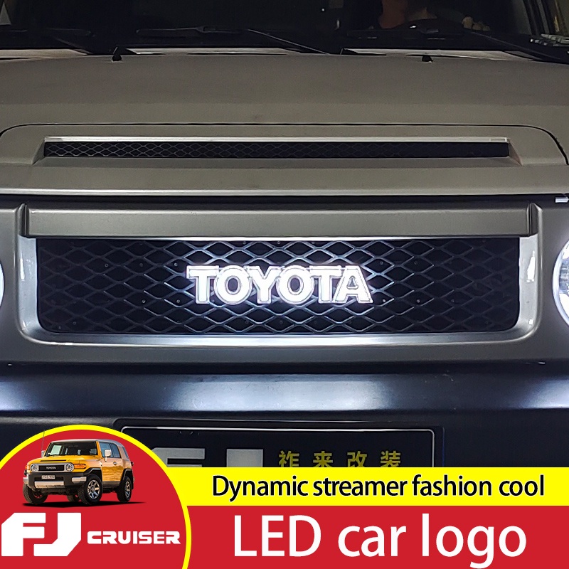For Toyota FJ CRUISER Grid Emblem Car Logo Led Light with Light LED ...