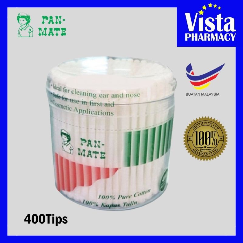 Pan-Mate Cotton Buds (4x160 tips/240 tips/400 tips) (Putik Kapas ...