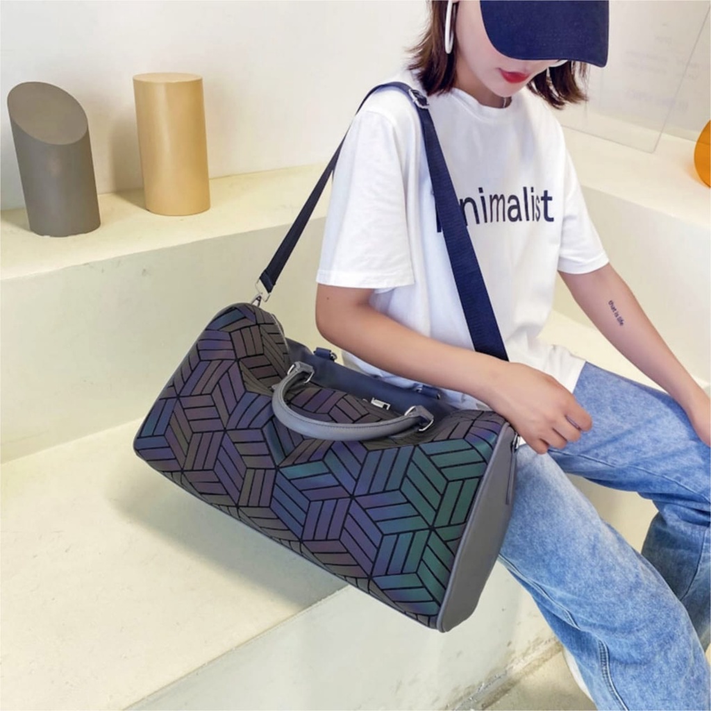 Luxury Leather Travel Bag Sling Shoulder Messenger Business Gym Casual ...