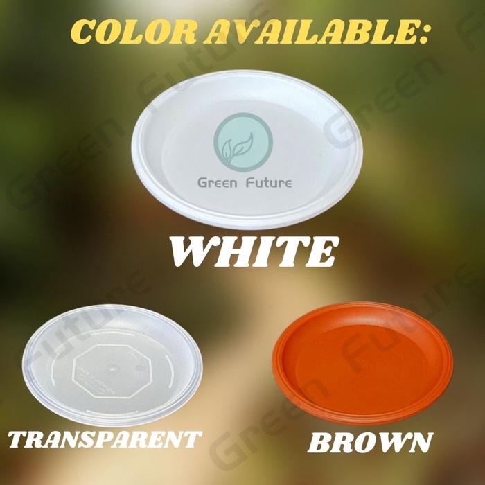 POT PLASTIC SAUCER PLANTS FLOWERS LAPEK PASU BUNGA pot tray tray pasu ...