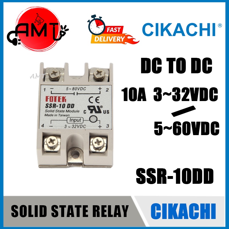 CIKACHI FOTEK SSR-10DD 10A SOLID STATE RELAY DC TO DC | Shopee Malaysia
