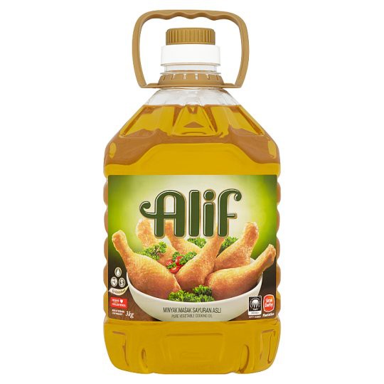 Alif Pure Vegetable Cooking Oil 3kg | Shopee Malaysia
