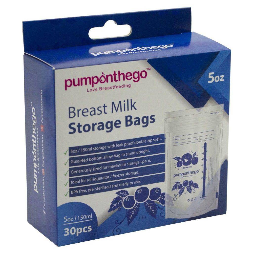 PUMP ON THE GO (POTG) BREASTMILK STORAGE BAGS (30PCS) - 5OZ | Shopee ...
