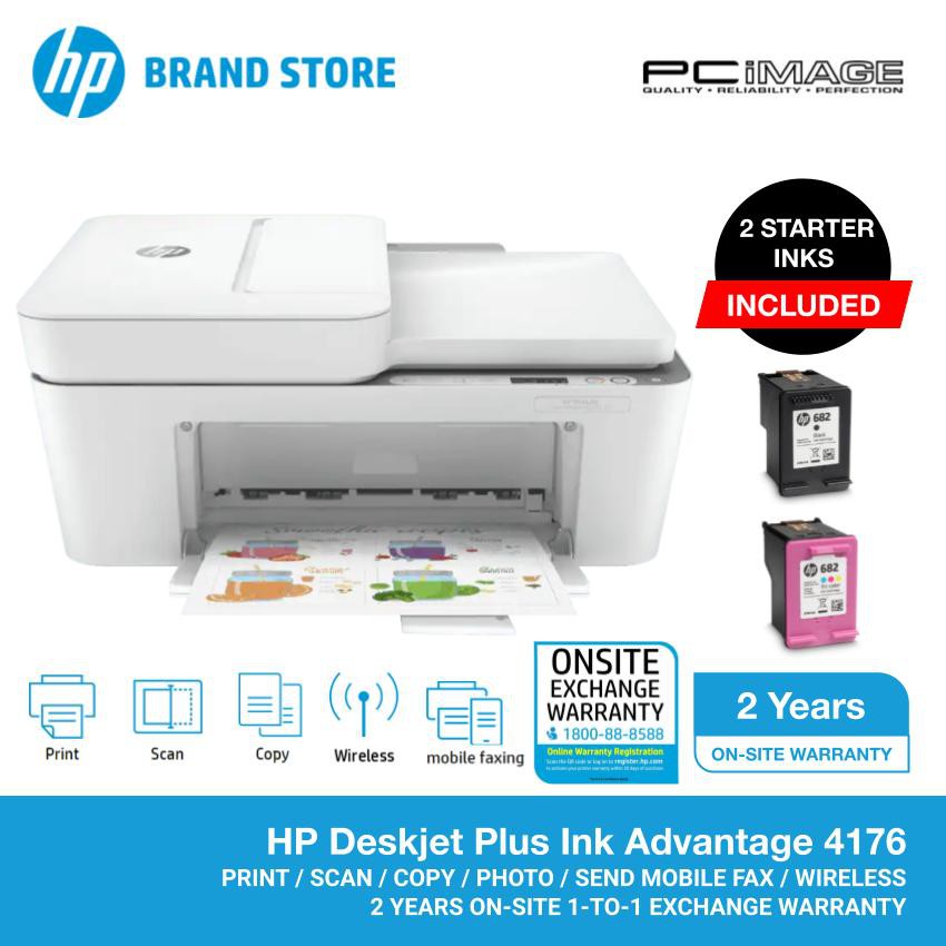 HP Desk Jet Plus Ink Advantage 4176 All In One Printer 7FS95B | Shopee ...