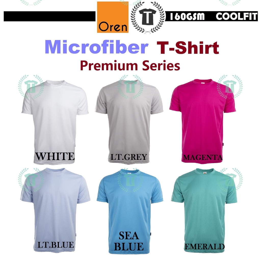 【Premium】Microfiber Plain T-Shirt Round Neck QD0400/QD0410/QD0428 ...