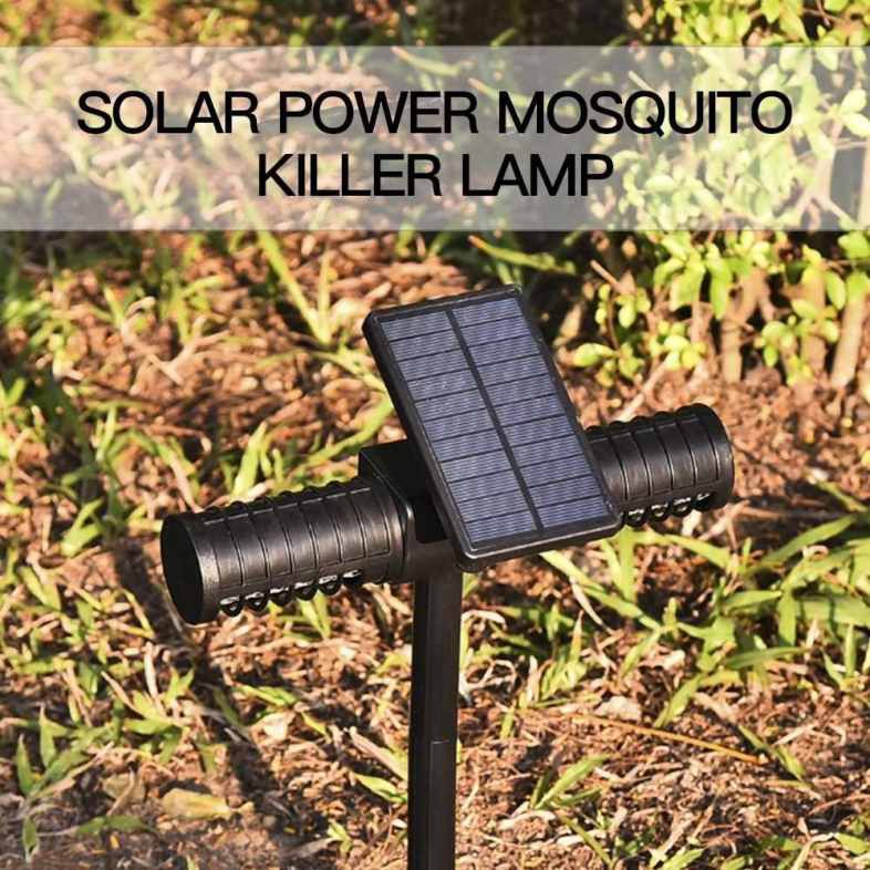 Solar Mosquito Killer Lamp Outdoor Waterproof Villa Yard Garden LED ...
