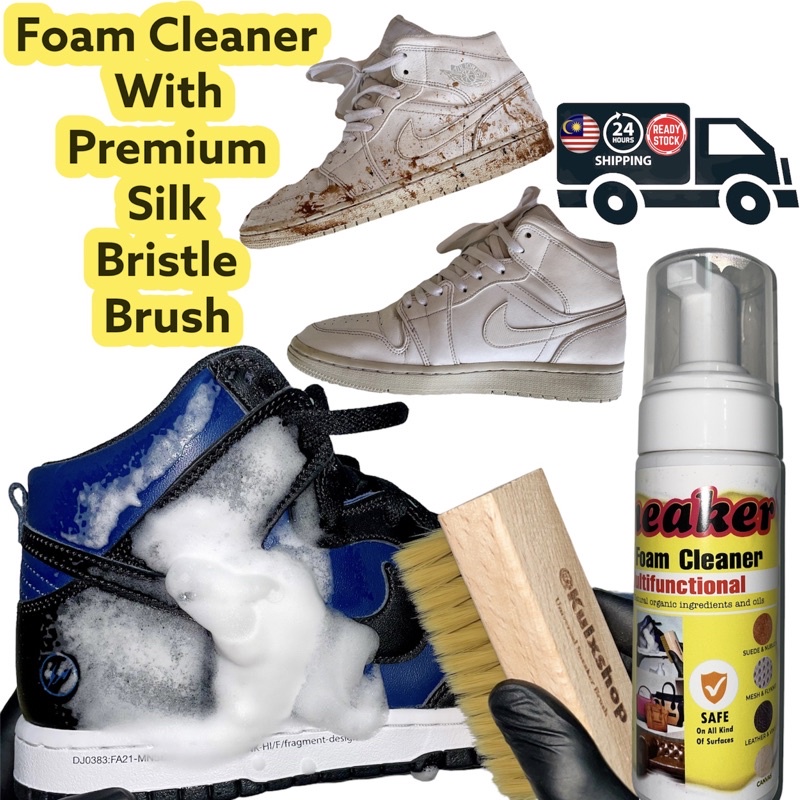 Sneaker Cleaning kit shoes foam cuci kasut pencuci care sepatu combo ...