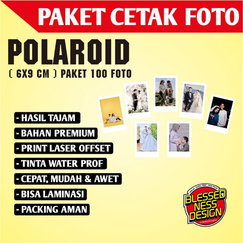 Polaroid PRINTING PACKAGE CONTAINS 100 PHOTOS | Photo | Shopee Malaysia