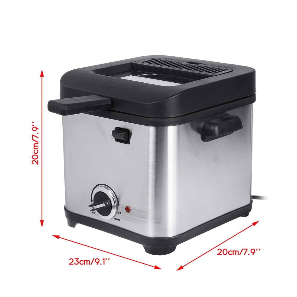 900W Electric Deep Fryer French Frie Frying Machine 50-60HZ Oven Hot ...