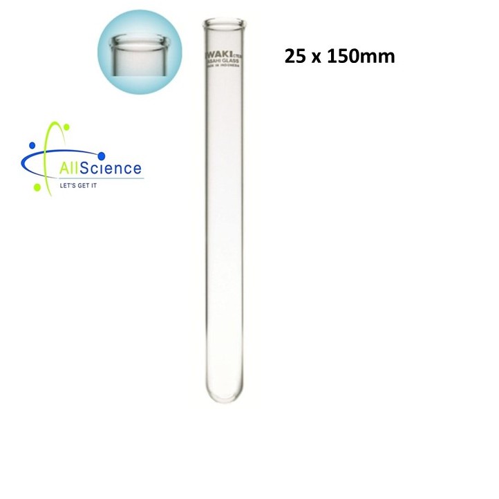 Test Tube with Rim 25 x 150mm Pyrex Iwaki Borosilicate Glass | Shopee ...