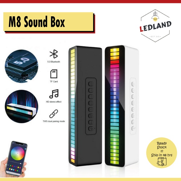 LEDLAND M8 sound box M8 Atmosphere Rhythm Light Wireless Bluetooth ...