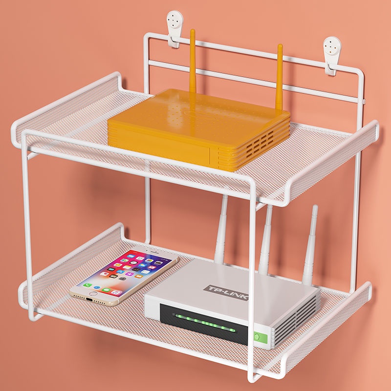 Wifi Wall Mount Storage TV Box Router Shelf Set-Top Box Bracket Holder ...