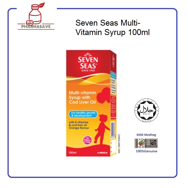Seven Seas Multivitamin Cod Liver Oil Syrup | Shopee Malaysia