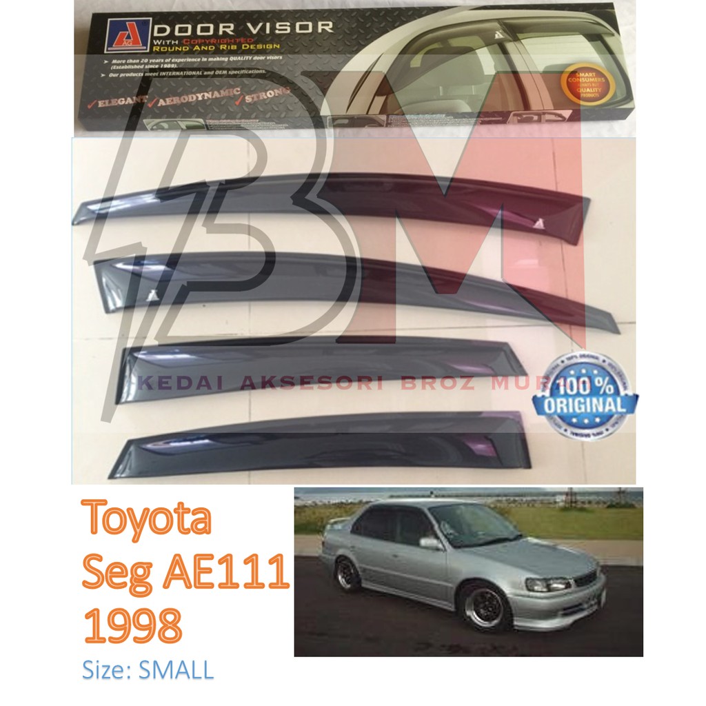 Toyota seg AE111 98 4 doors Small 100% Ori AG Automont Door Visor ...