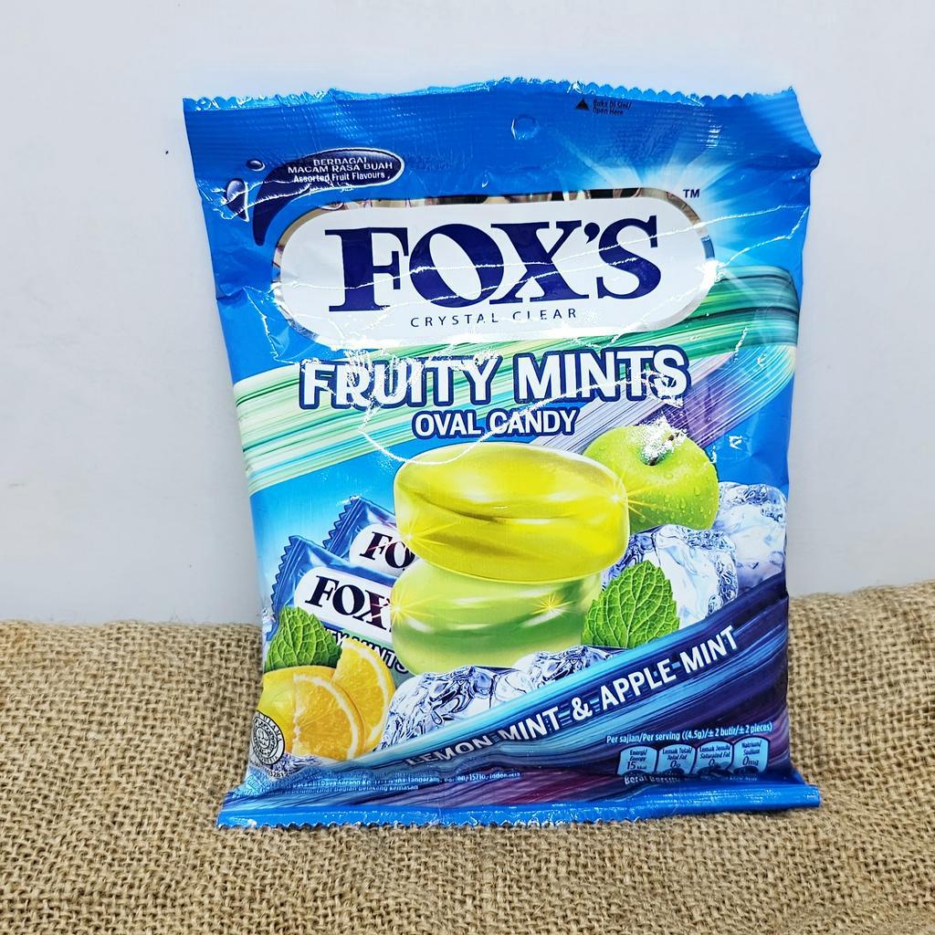 FOX's Crystal Clear Oval Candy (125g / Halal) Berries, Fruits, Fruity Mints 水果风味硬糖 Gula Gula ...