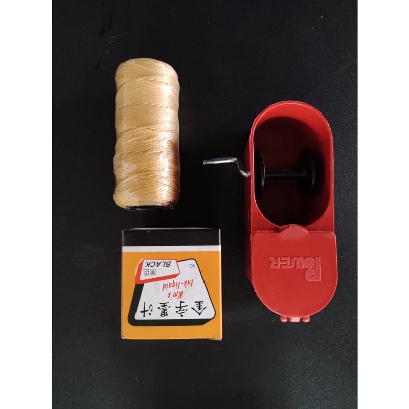 Construction Line Marking 3 in 1 Set Ink Pot Black Ink Nylon String ...