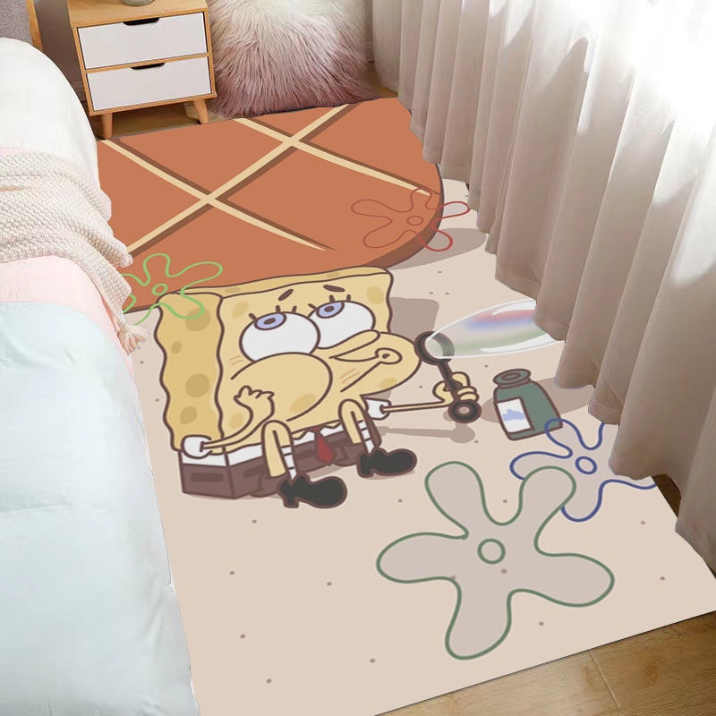 Floor Mat Cartoon Spongebob Squarepants Bedside Carpet Cute Same Style ...