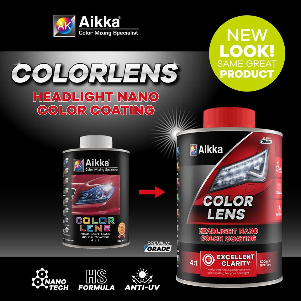 Aikka Headlamp Nano Coating 4:1 Color Len (NOT A SPRAY CAN) | Shopee ...