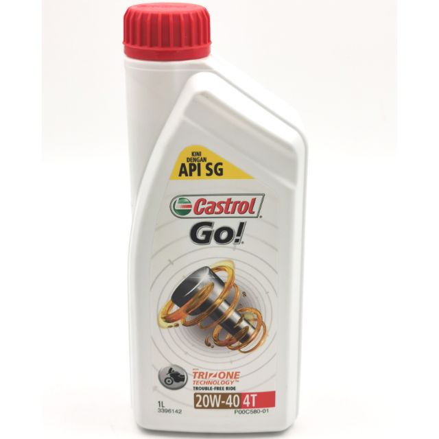 (ORIGINAL) CASTROL GO 4T 20W-40 API SG | Shopee Malaysia